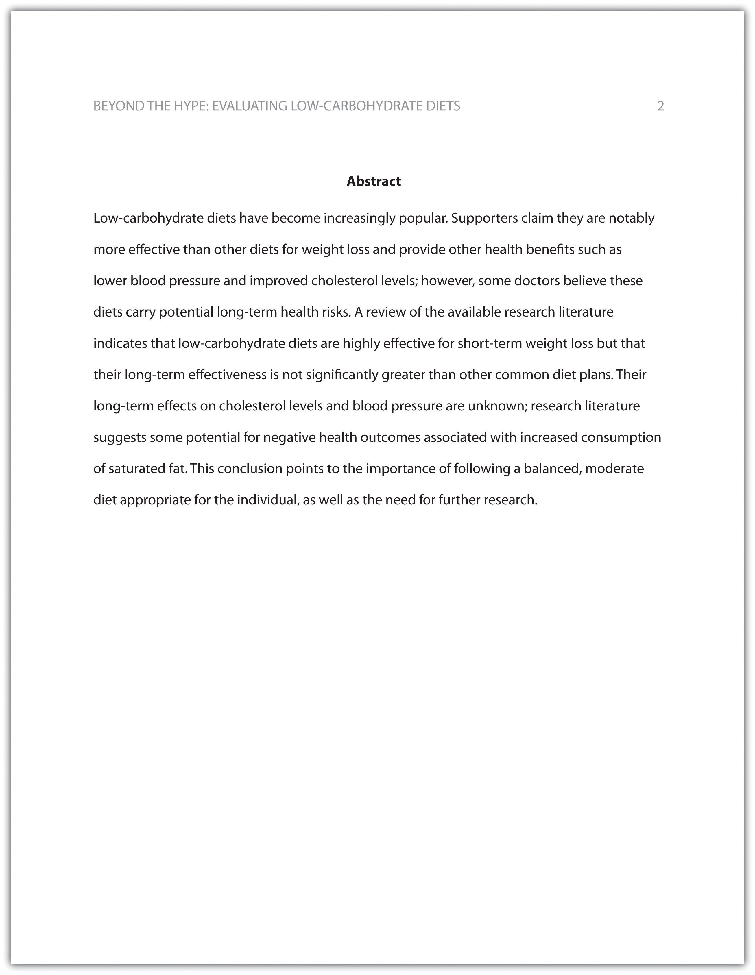 Sample Abstract Of Apa Research Paper Welcome To The Purdue OWL