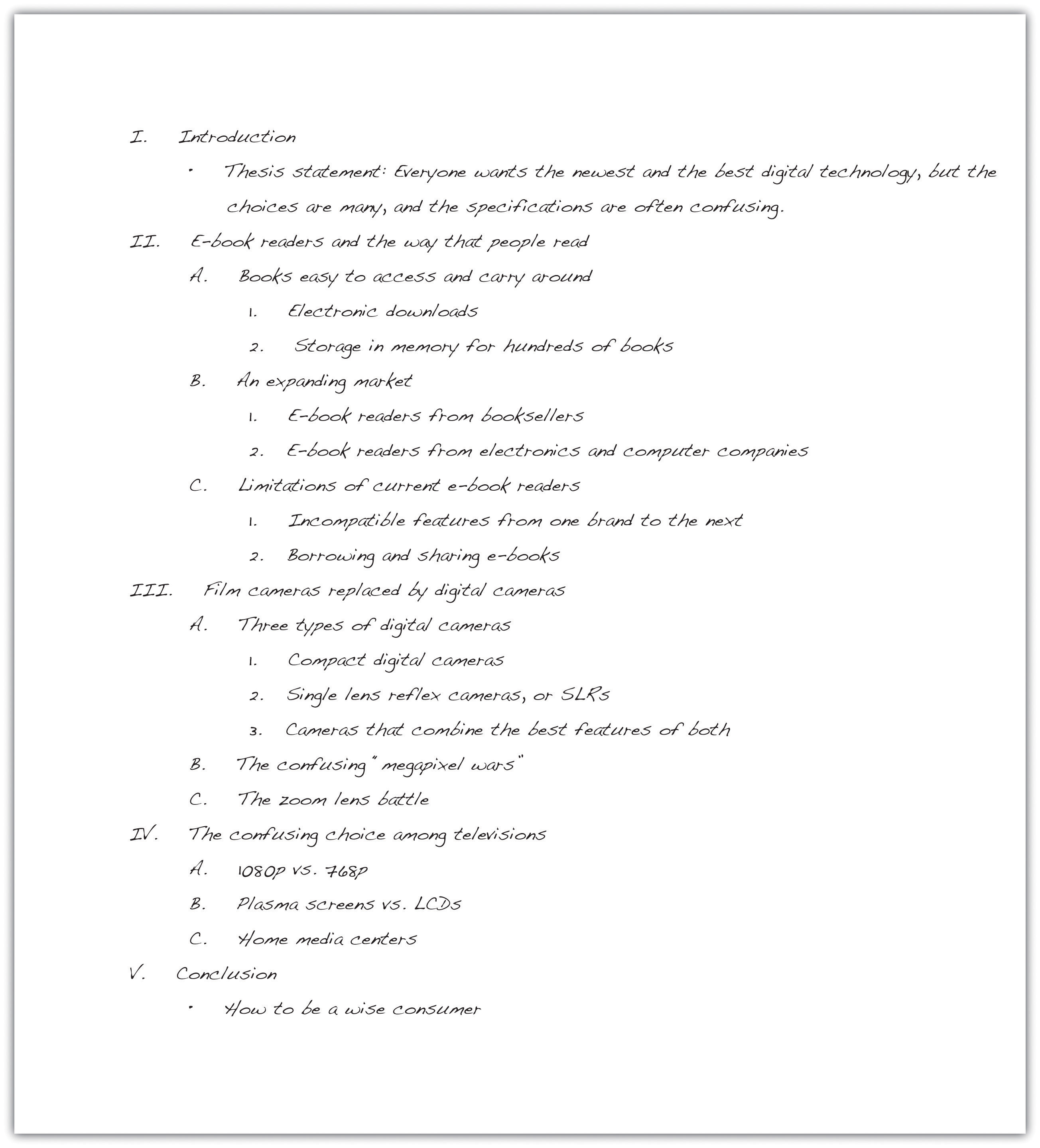 Outlining ENGL 1010